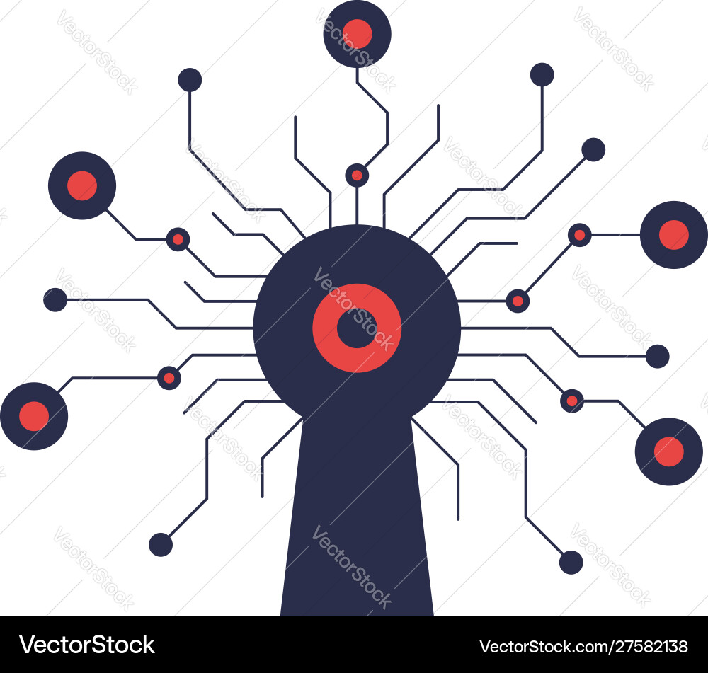 Cyber attack malware Royalty Free Vector Image
