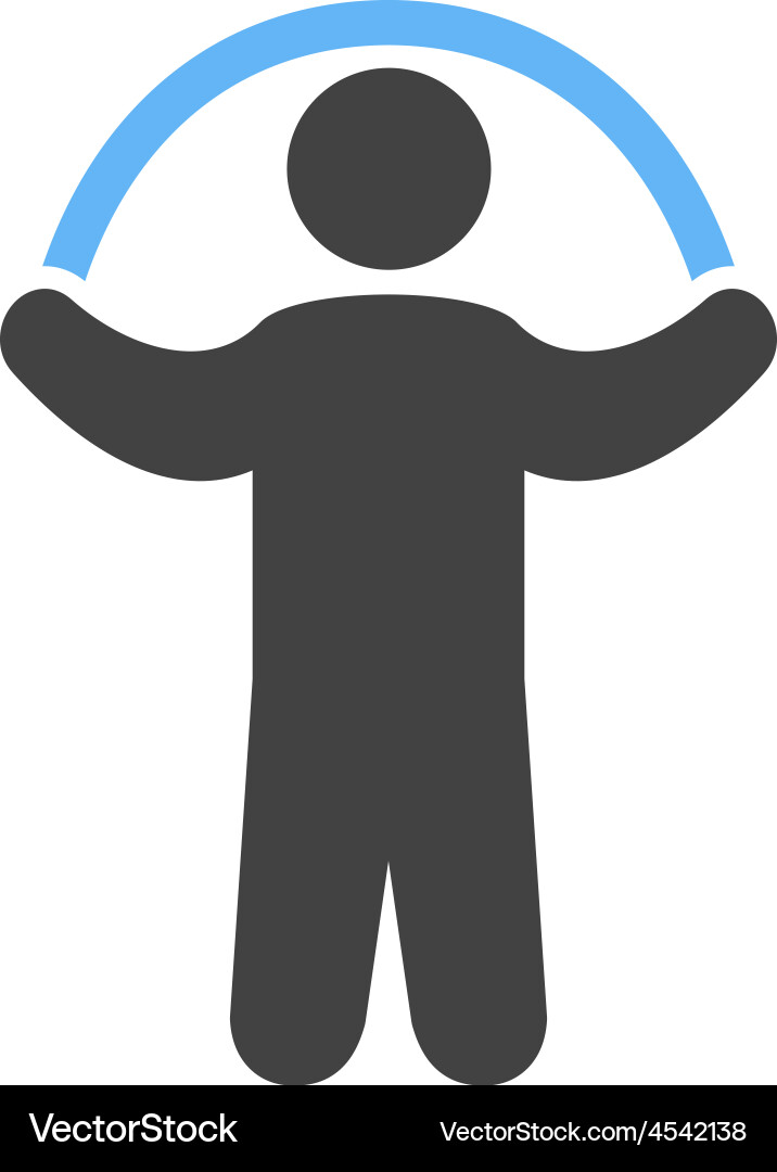 Person skipping rope Royalty Free Vector Image