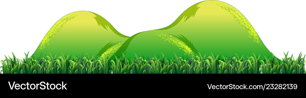 An isolated hill in nature Royalty Free Vector Image