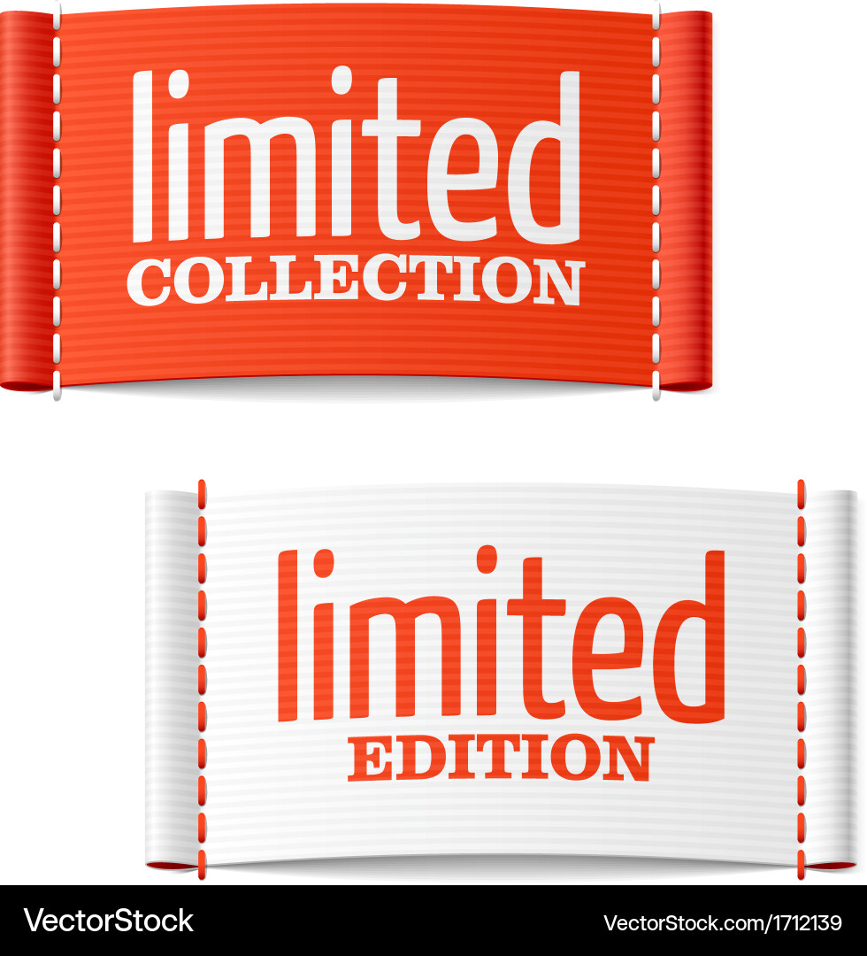 Clothing Labels - Collection & Edition Vector Image