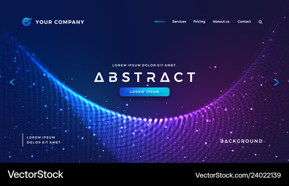 Futuristic and technology websites background Vector Image