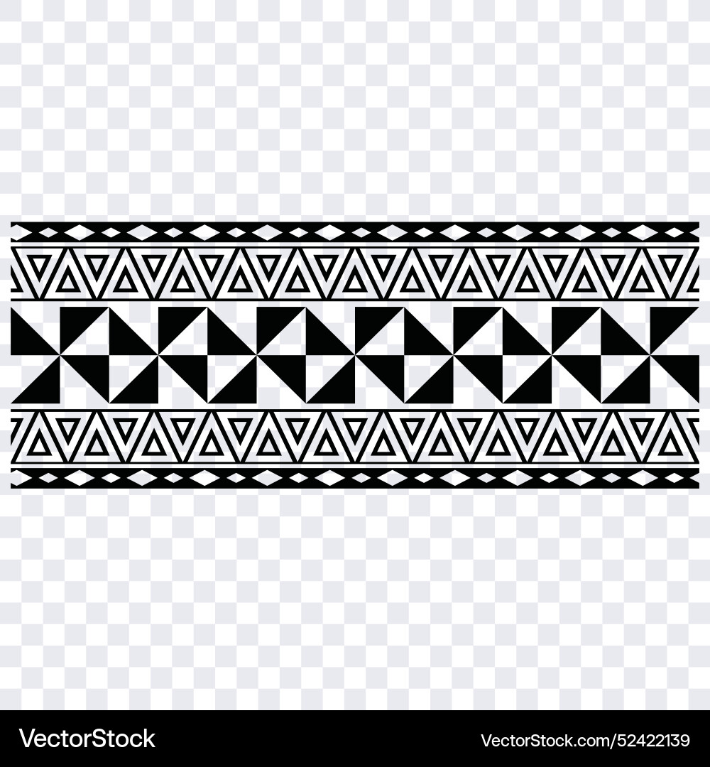 Polynesian tattoo tribal band design samoan Vector Image