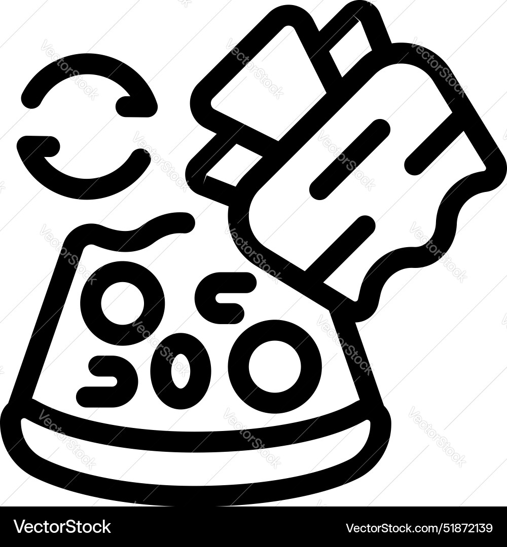 Scientist Pouring Chemical Liquid Into Flask Vector Image