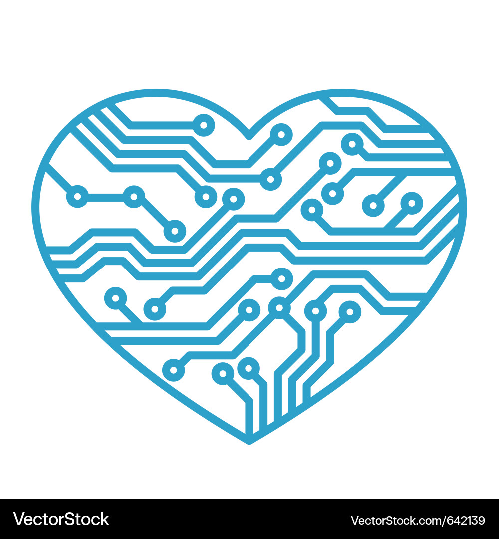 Technology love Royalty Free Vector Image - VectorStock