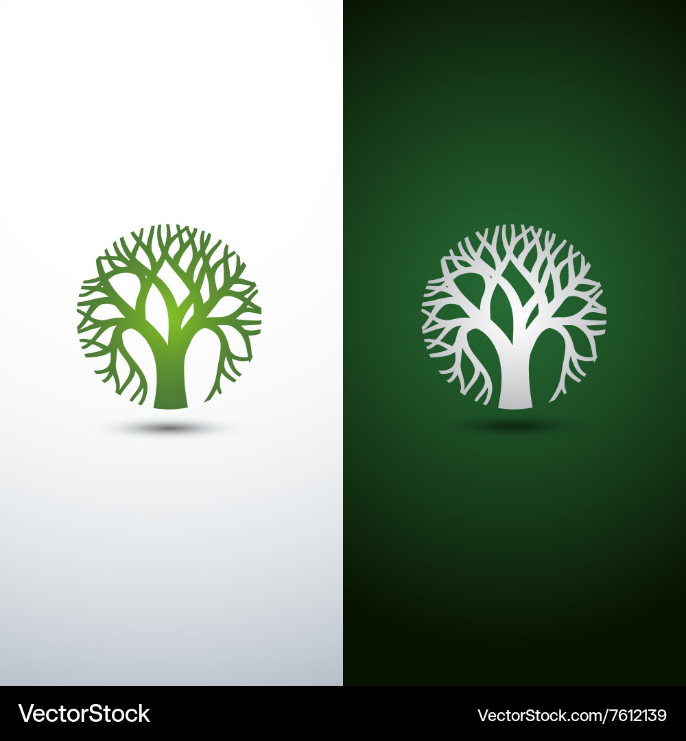 Tree logo 2 Royalty Free Vector Image - VectorStock