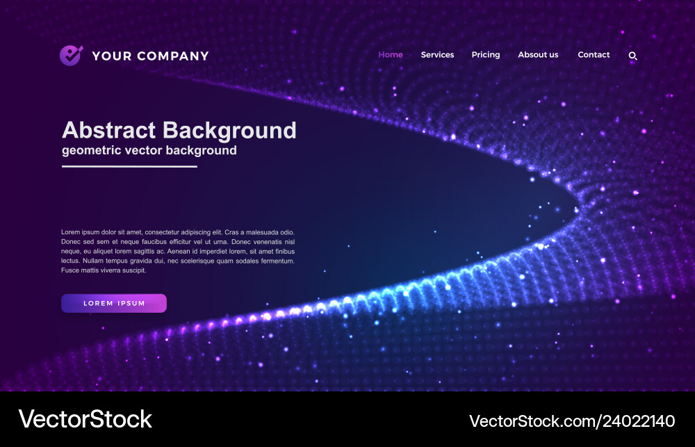 Abstrakte flüssige Partikel Hintergrund Vektorbild