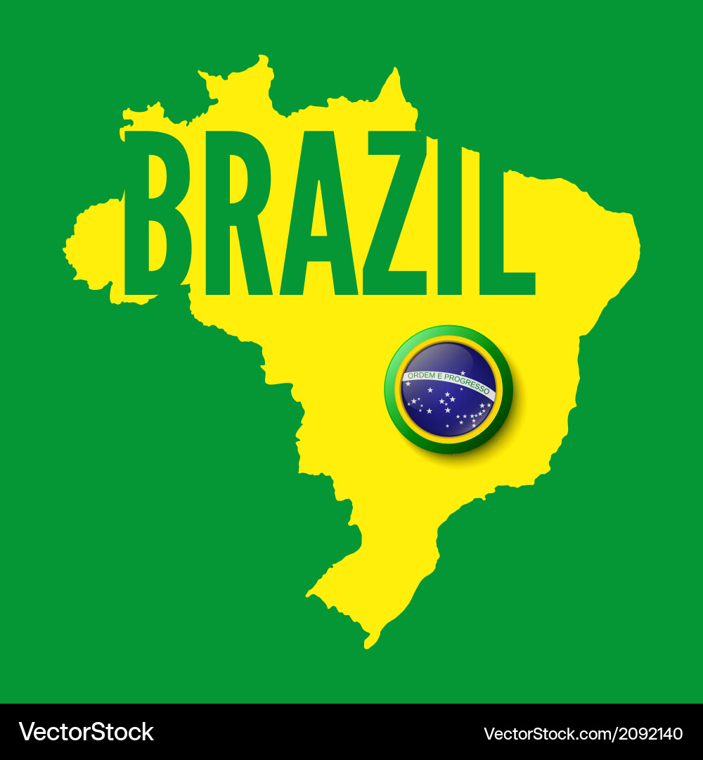 Brazil background for your presentations Vector Image