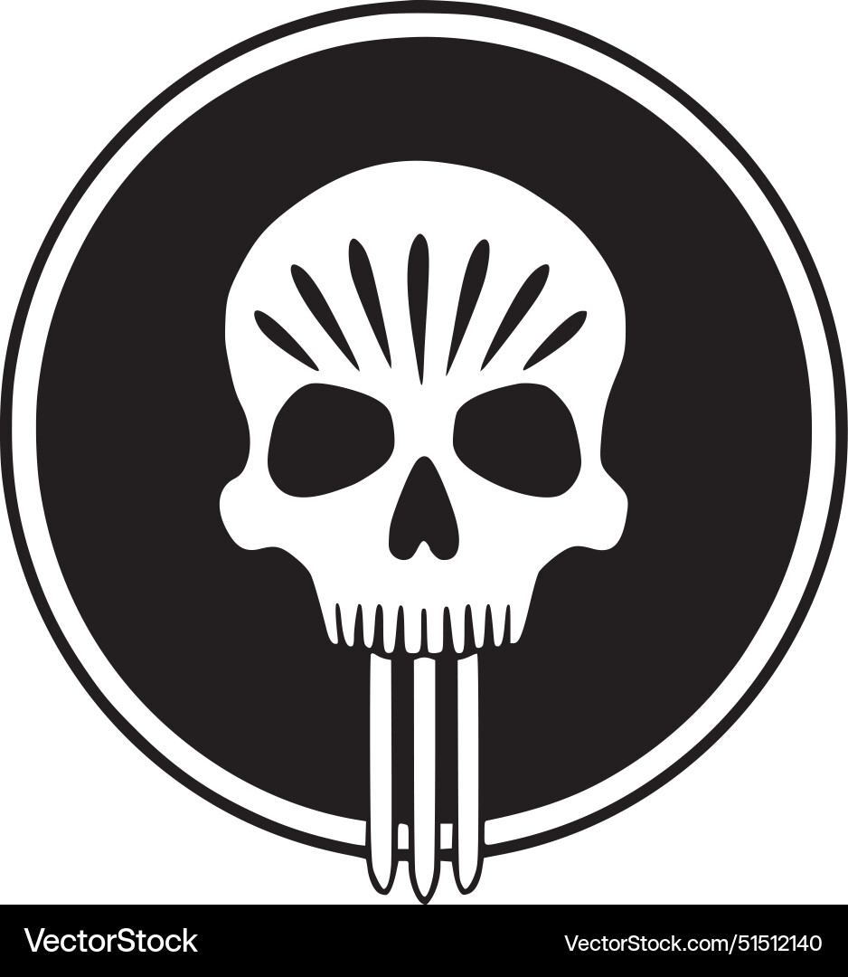 Death - black and white isolated icon Royalty Free Vector