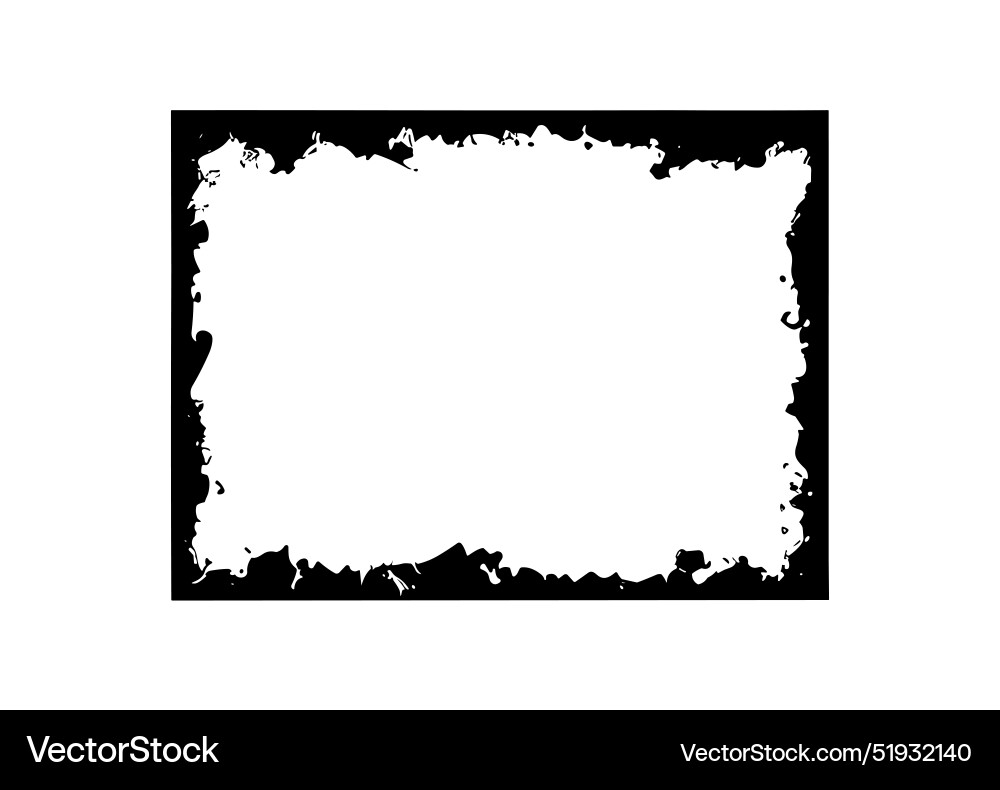 Grunge Square Frame Border Royalty Free Vector Image