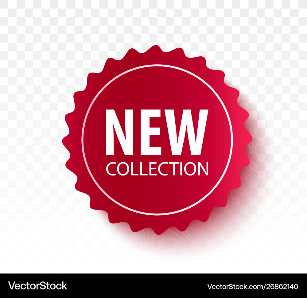 New collection tag Royalty Free Vector Image - VectorStock