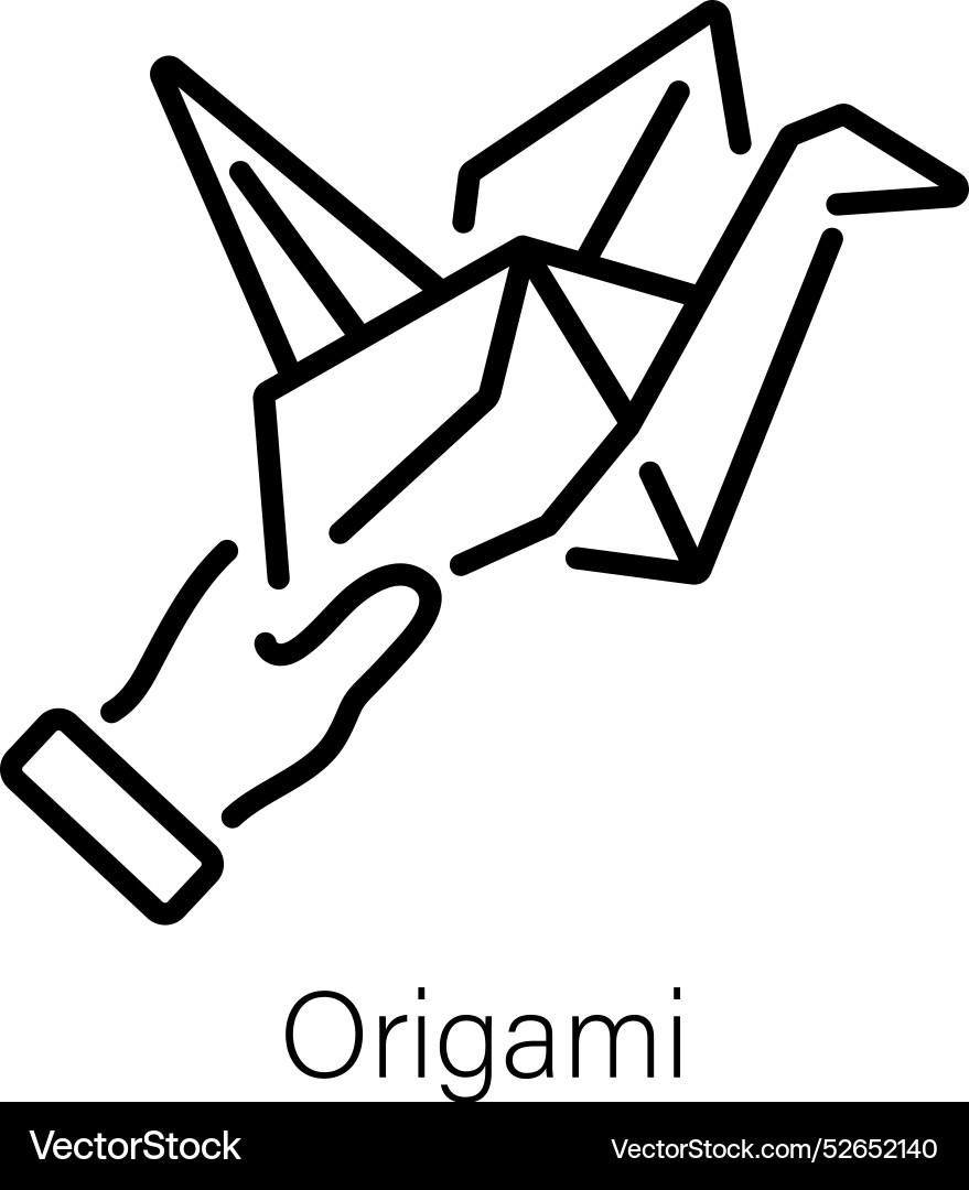 Origami Royalty Free Vector Image - VectorStock
