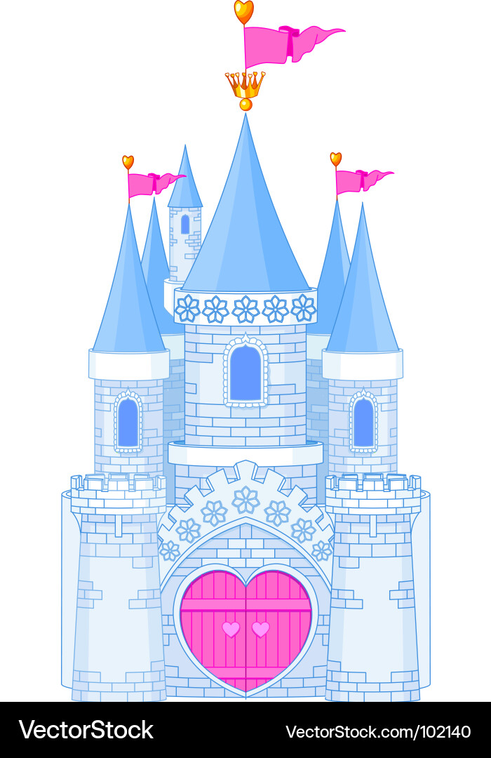Romantic castle Royalty Free Vector Image - VectorStock