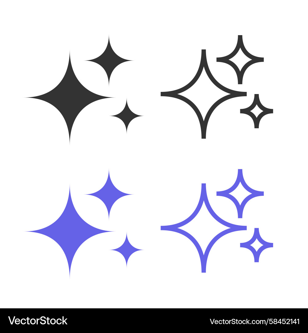 AI Sparkle Icons - Technology & Innovation – Royalty-Free Vector ...