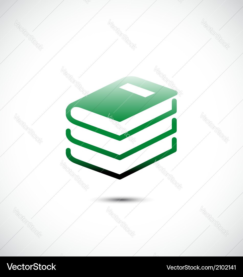 Book sign Royalty Free Vector Image - VectorStock