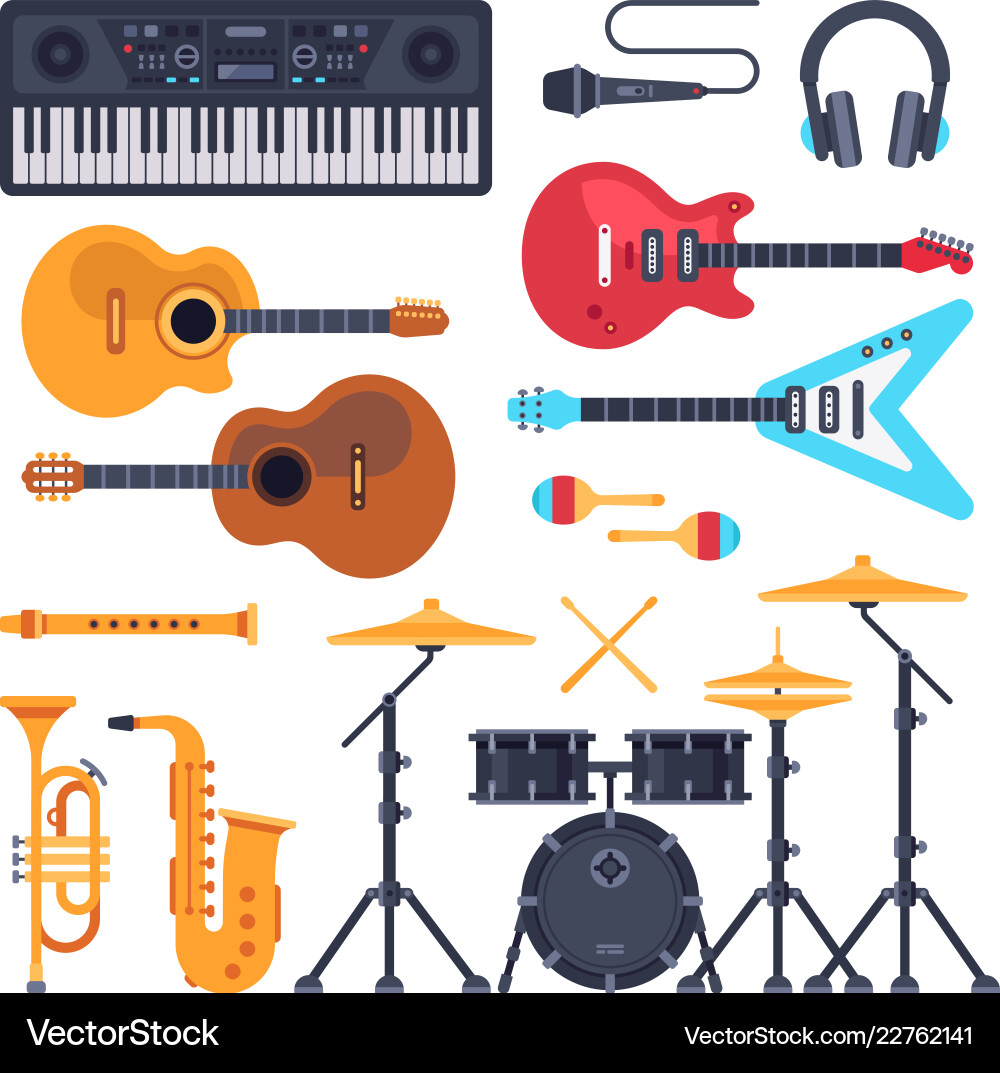 Music Instruments - Orchestra & More Vector Image
