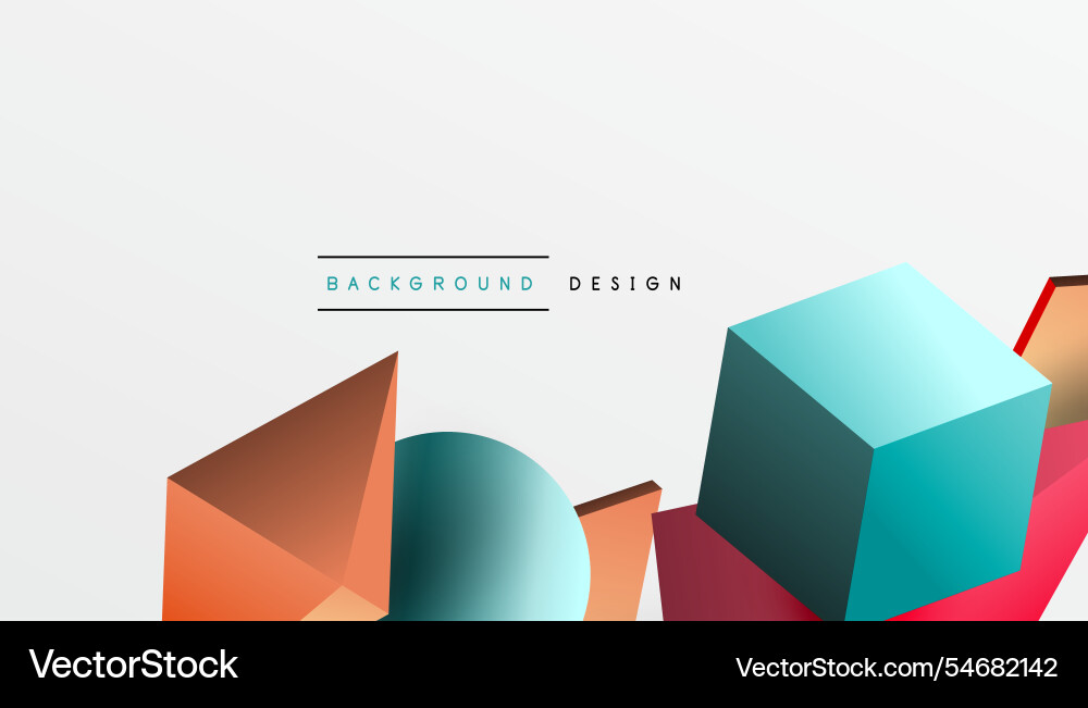 Abstract design showcasing isometric cubes Vector Image