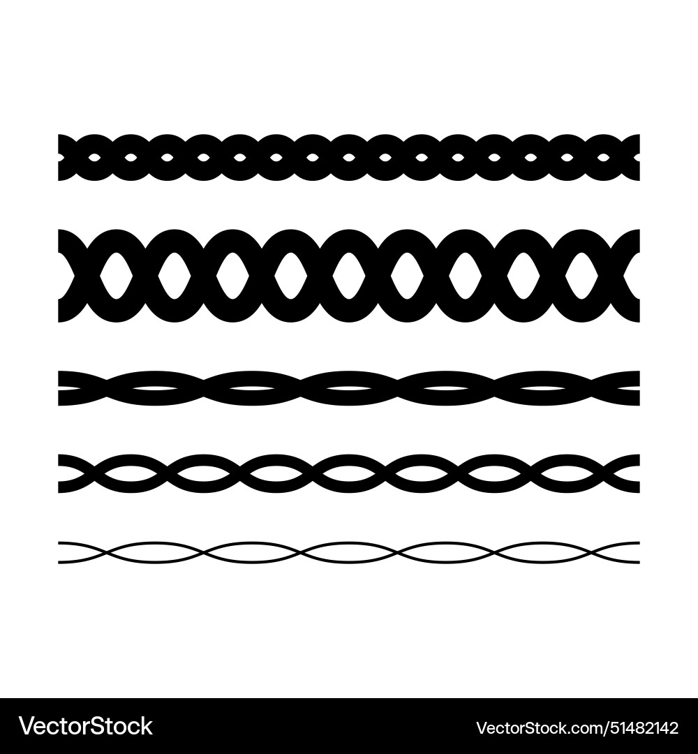 Border frame wavy line divider geometric shape Vector Image
