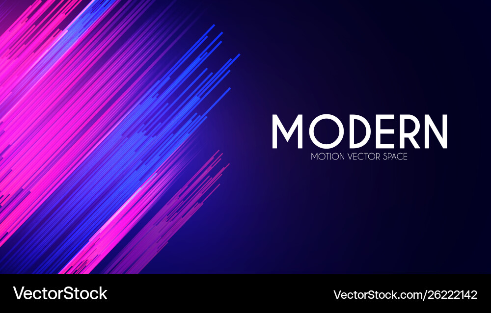 Colorful motion striped effect with light Vector Image