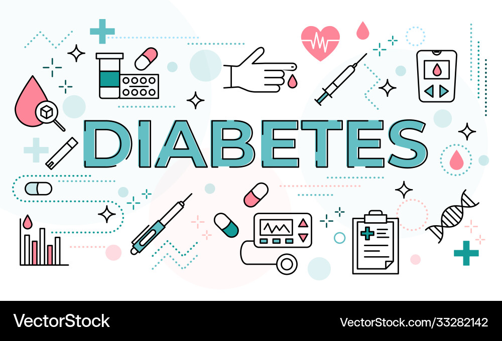 Diabetes Awareness Concept Royalty Free Vector Image