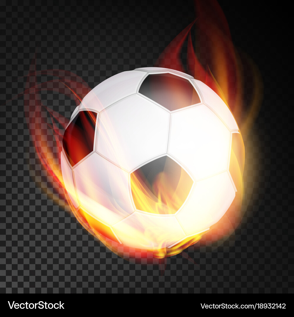 Football ball realistic soccer Royalty Free Vector Image