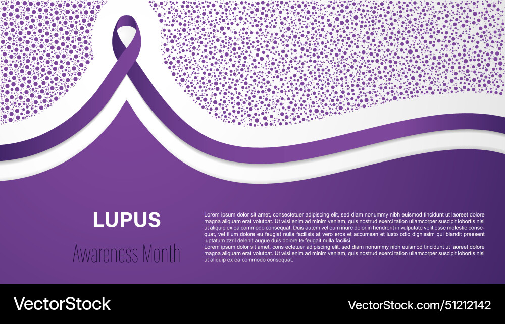 May is lupus awareness month Royalty Free Vector Image