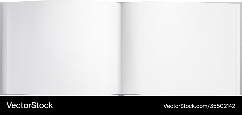 Open book album composition Royalty Free Vector Image