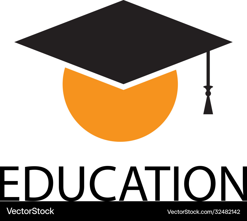 Toga cap logo Royalty Free Vector Image - VectorStock