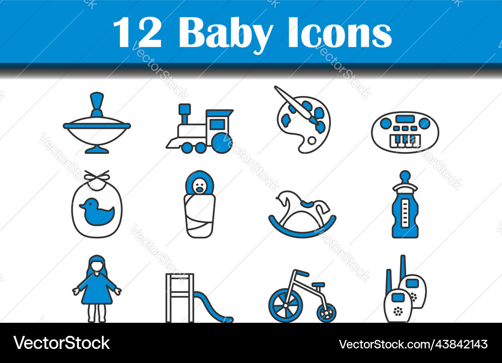 Baby icon set Royalty Free Vector Image - VectorStock