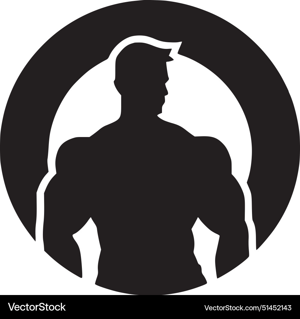 Gym - black and white isolated icon Royalty Free Vector