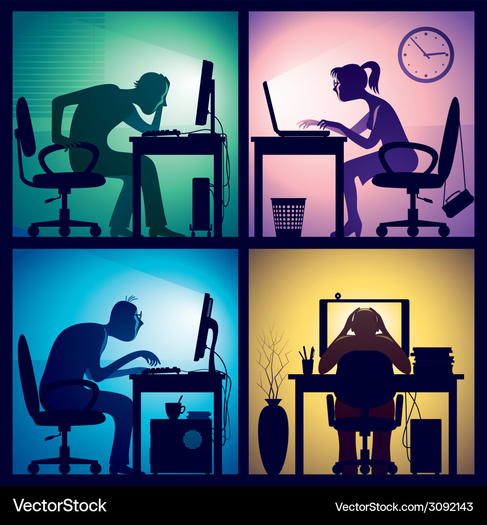 Overtime Royalty Free Vector Image - VectorStock