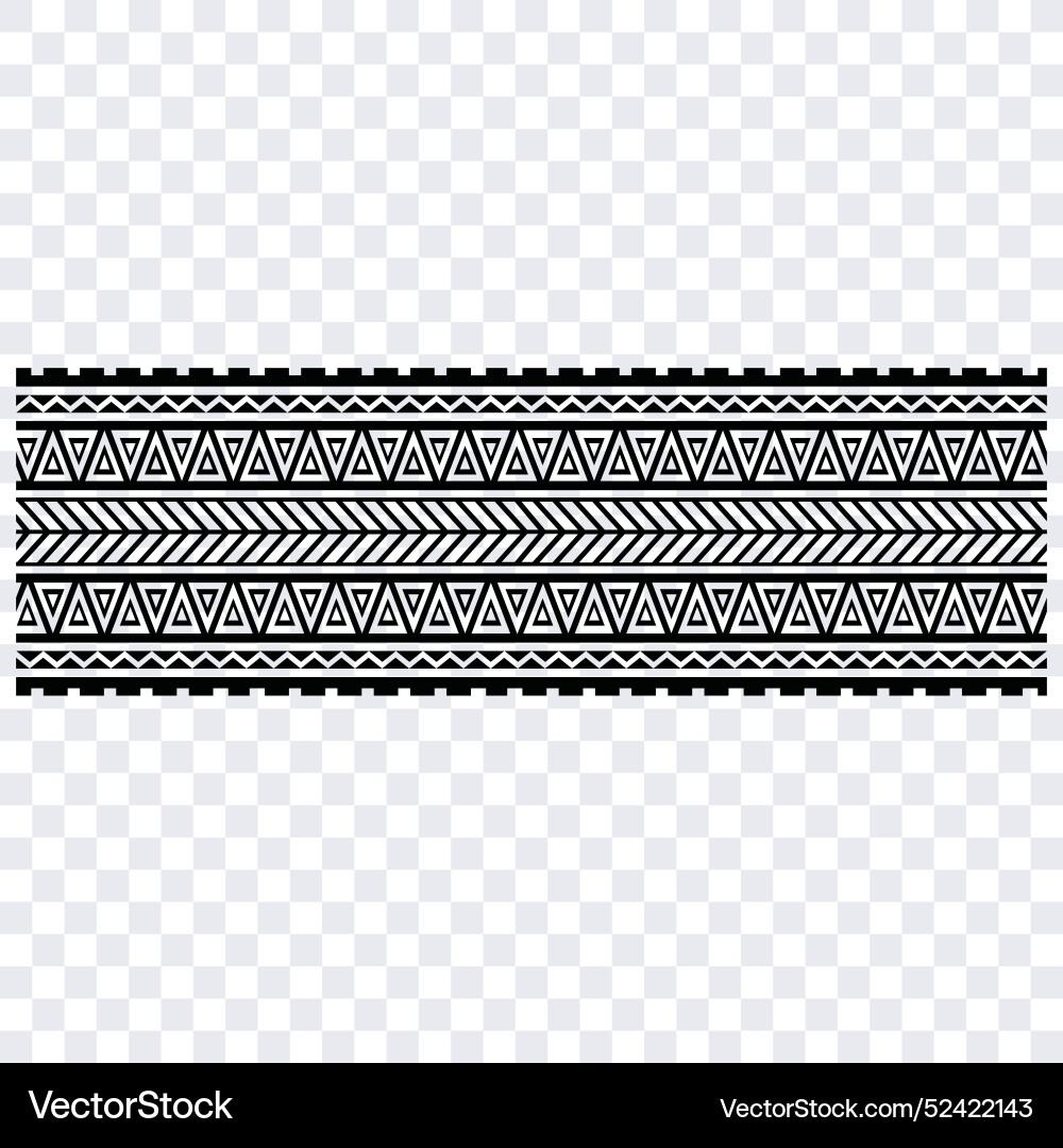 Polynesian tattoo tribal band design samoan Vector Image