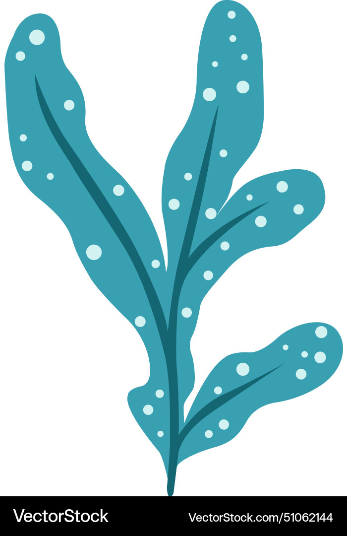 Abstract seaweed sea grass and coral Royalty Free Vector