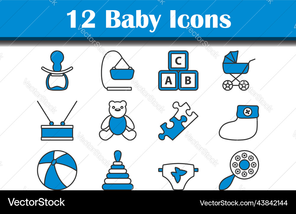 Baby icon set Royalty Free Vector Image - VectorStock