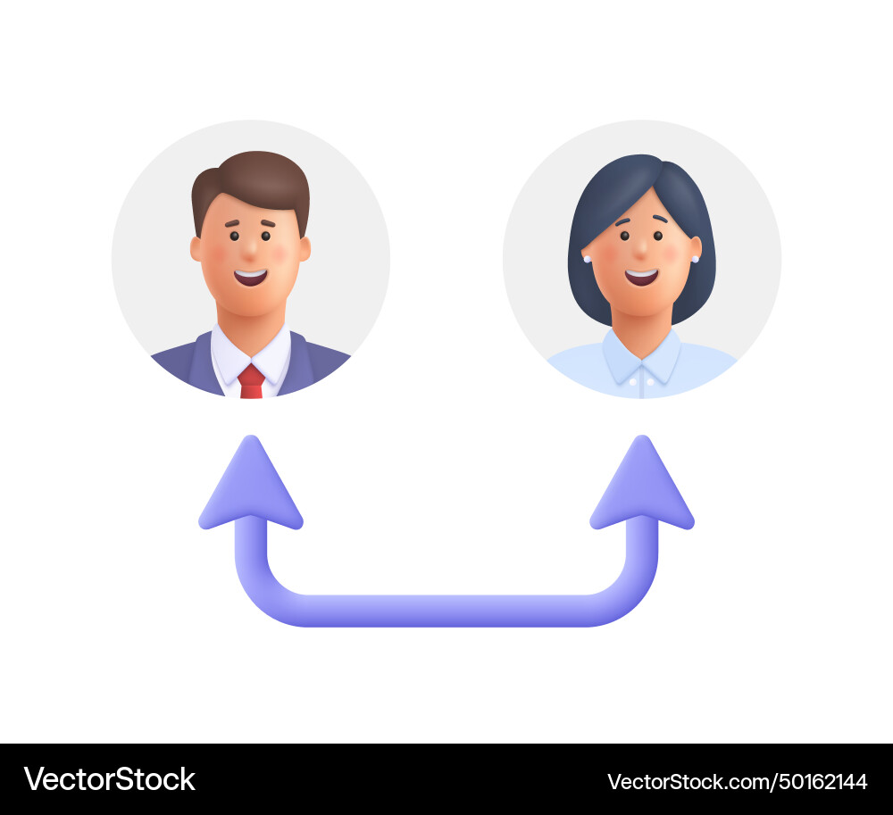Employee staff turnover job rotation change Vector Image
