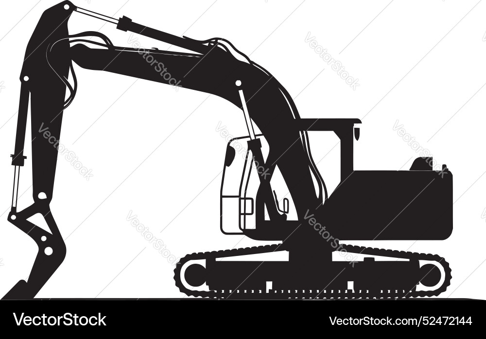 Heavy metal maestro excavator design icon Vector Image