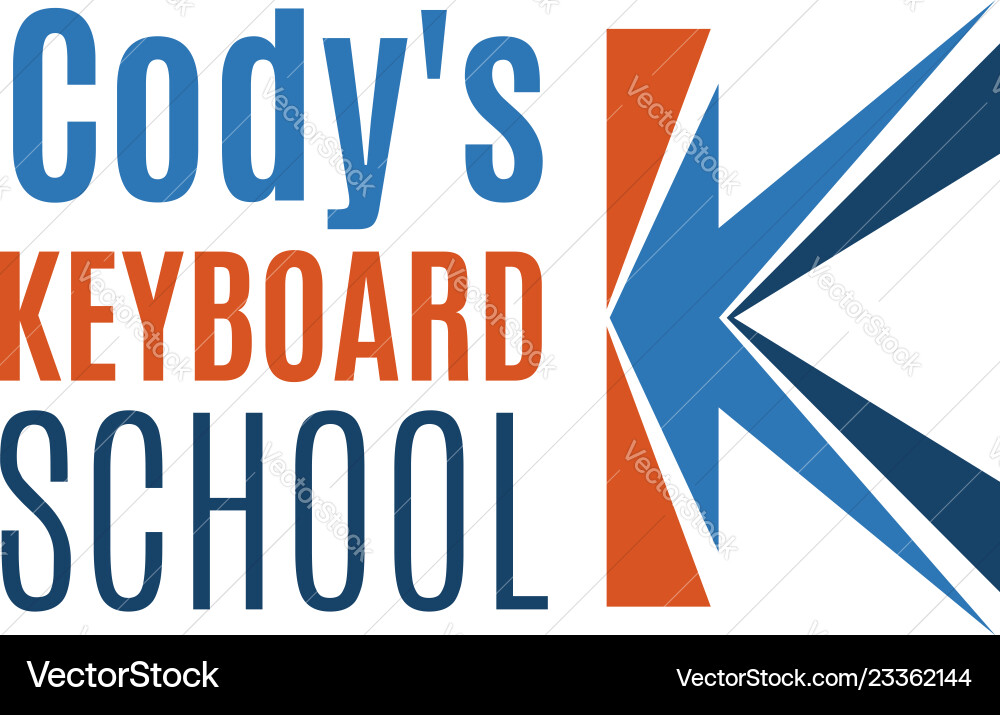 Keyboard school icon Royalty Free Vector Image