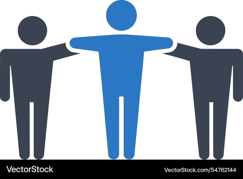 Team unity icon Royalty Free Vector Image - VectorStock