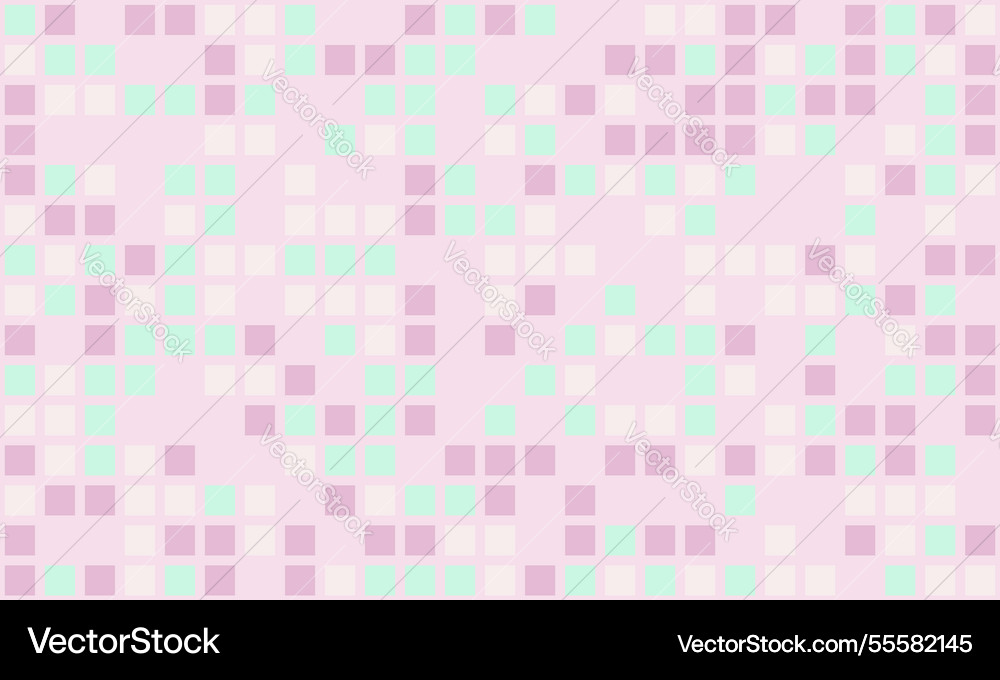 Geometric grid pattern with textured cubes Vector Image