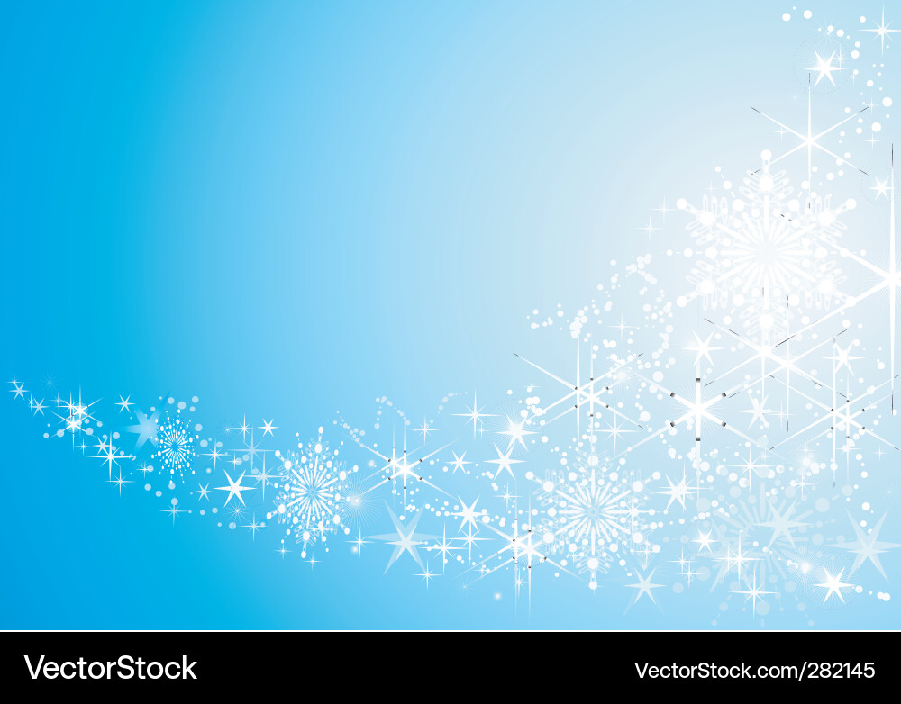 Sparkling Winter Stars Royalty Free Vector Image