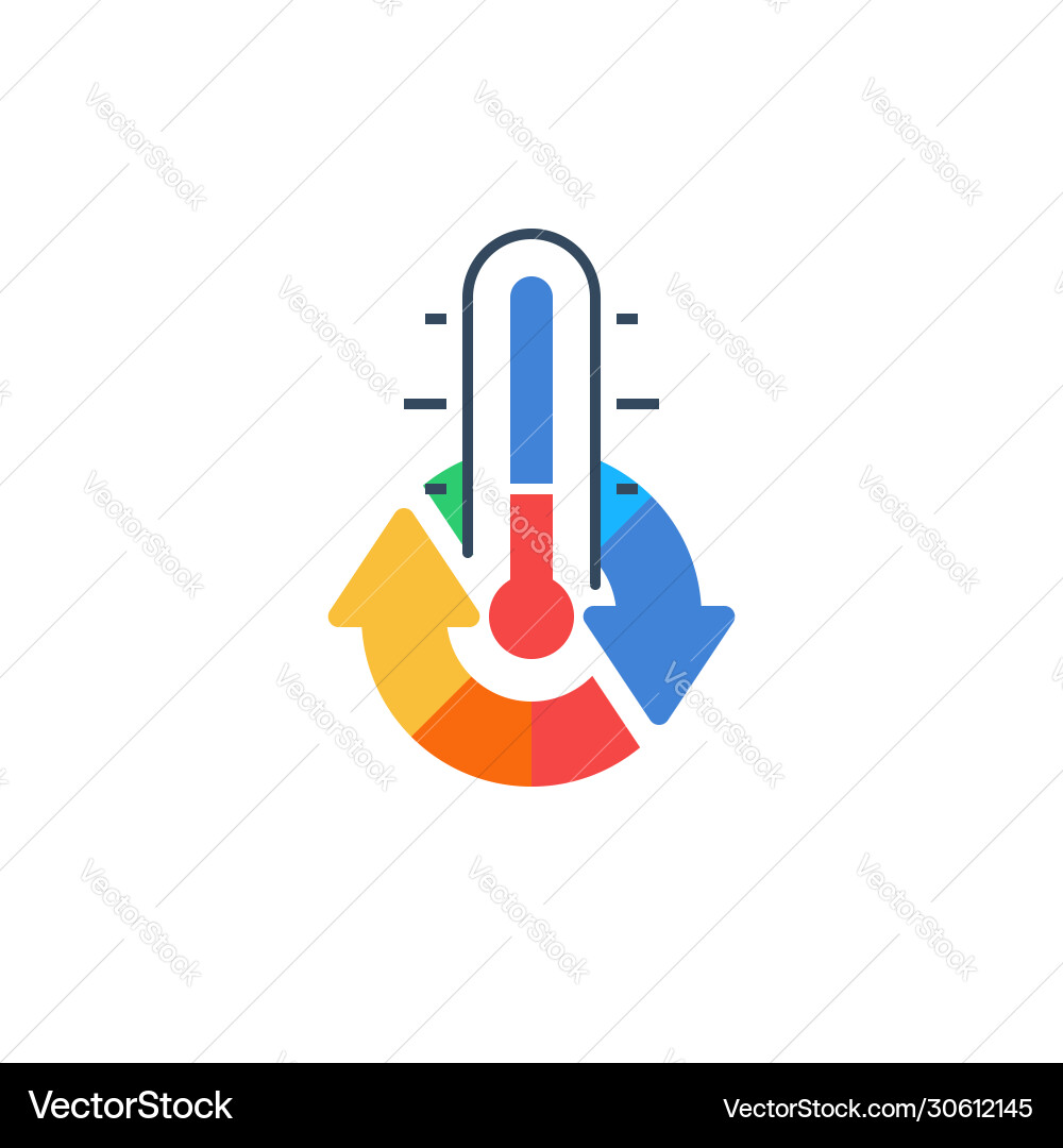 Thermometer icon temperature condition Royalty Free Vector
