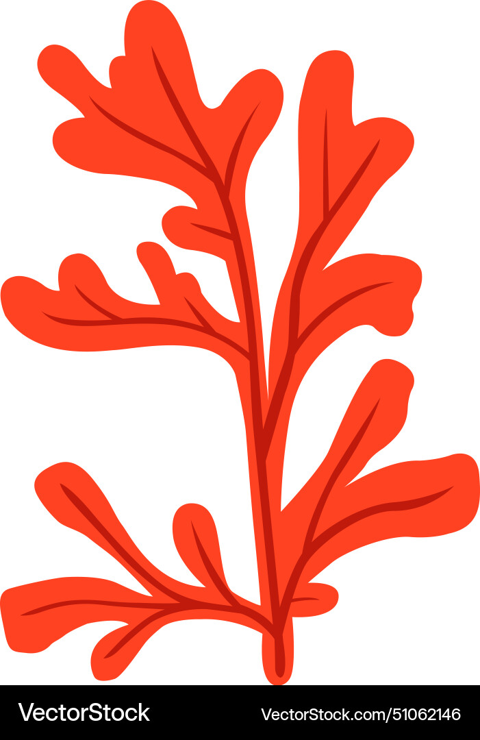 Abstract seaweed sea grass and coral Royalty Free Vector