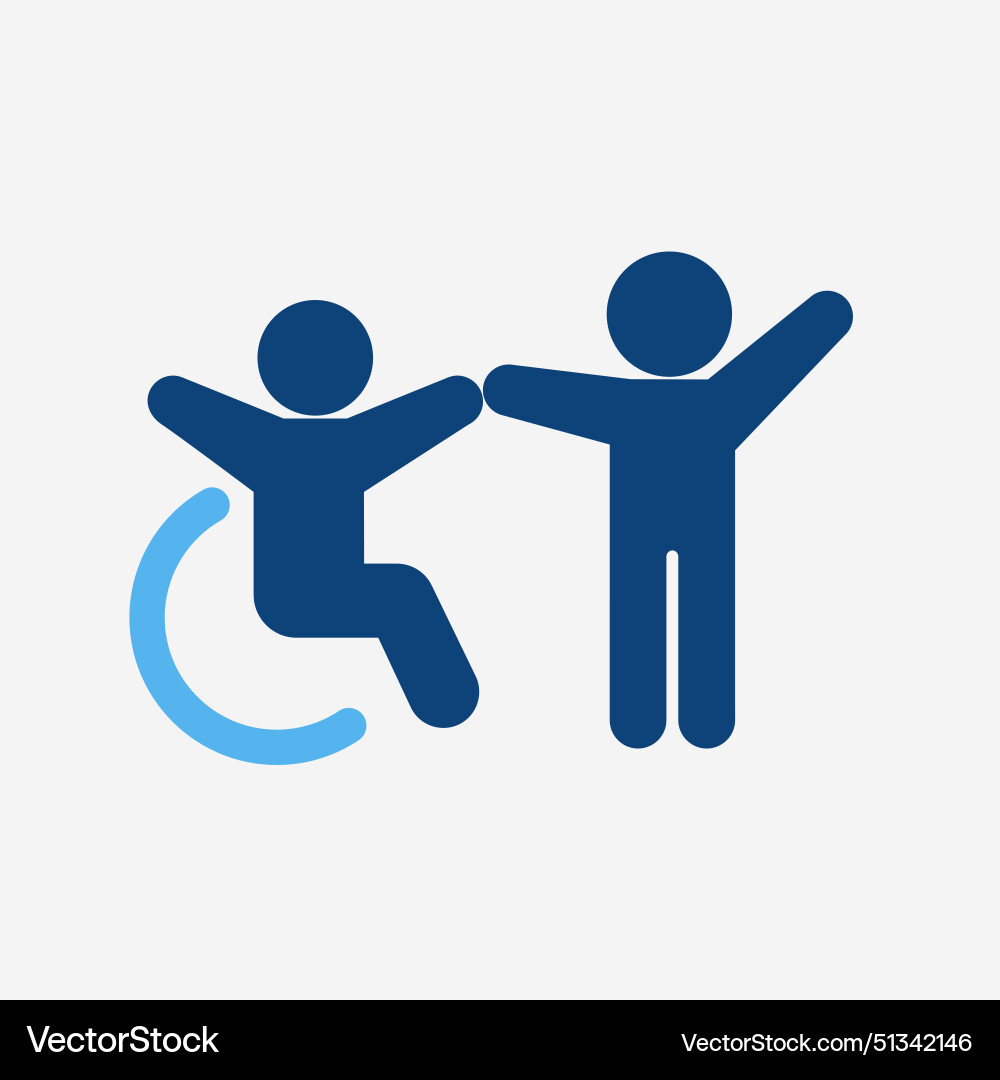 Equality and disability for all Royalty Free Vector Image