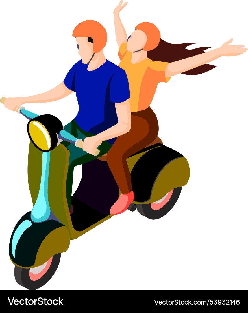 Exhilarating freedom ride Royalty Free Vector Image