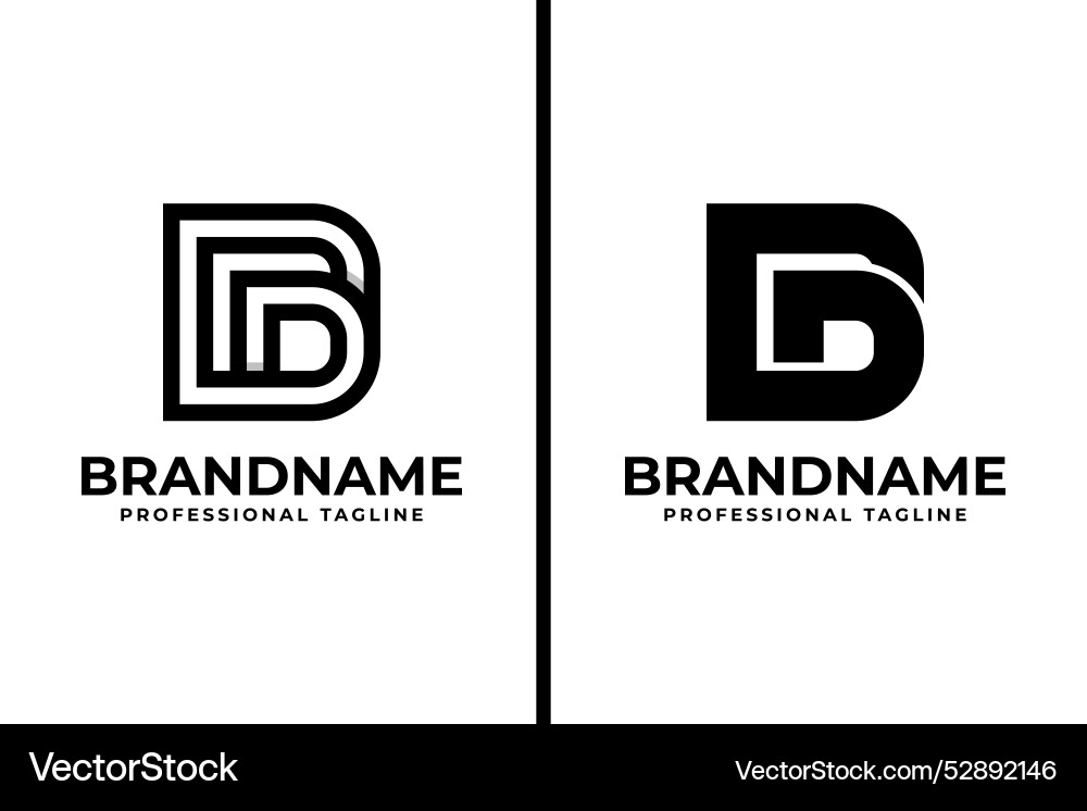 Letters dd monogram logo suitable for any Vector Image