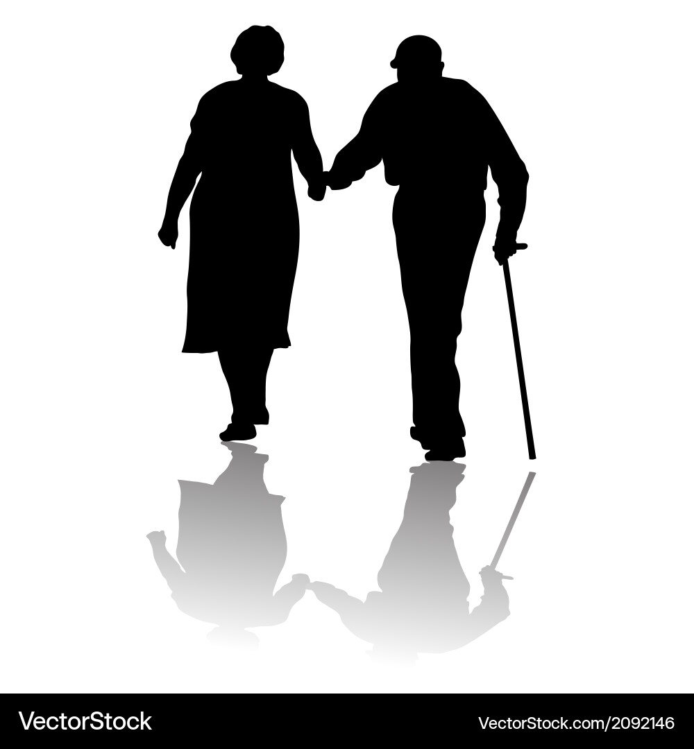 Old people Royalty Free Vector Image - VectorStock