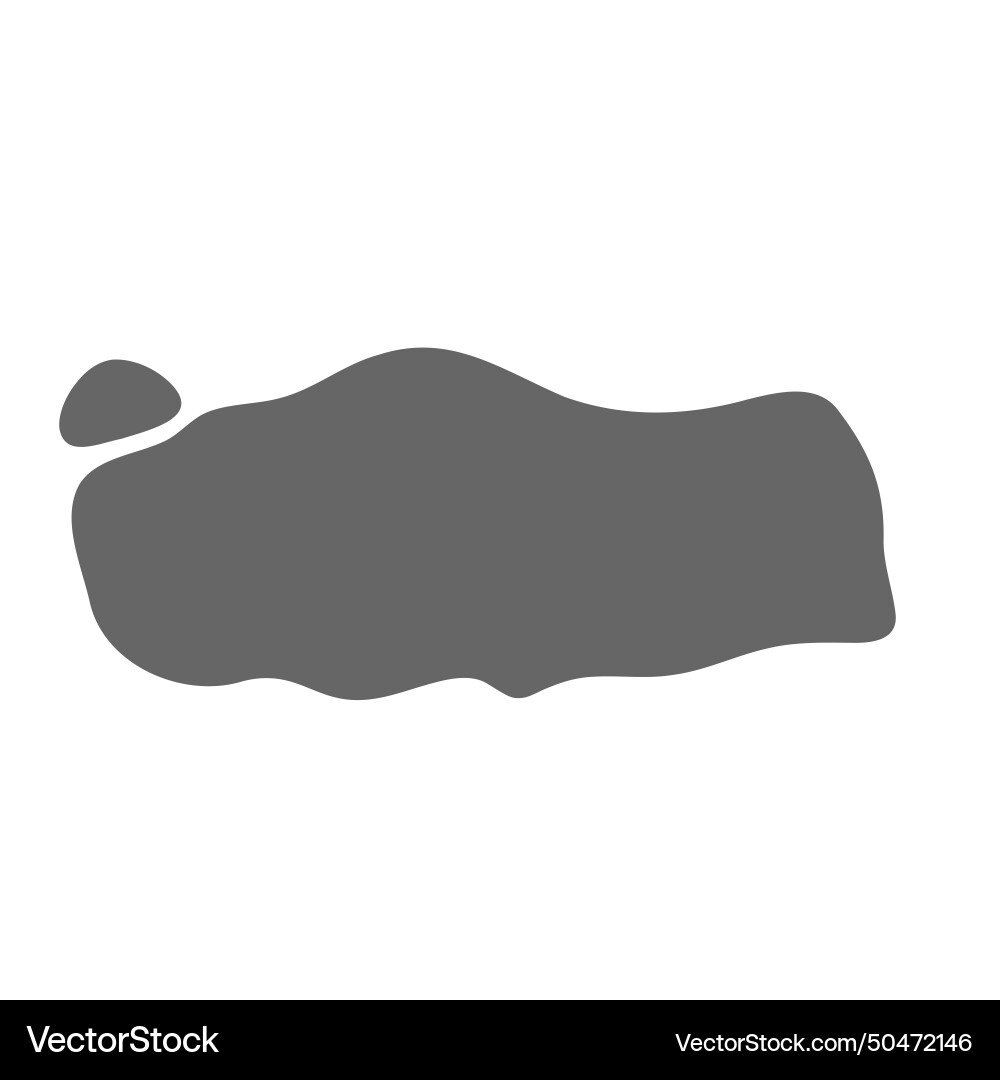 Turkey simplified smooth country map Royalty Free Vector