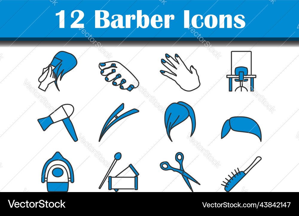 Barber icon set Royalty Free Vector Image - VectorStock