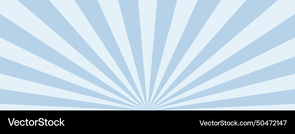 Blue sunrise sunbeam rays lines background light Vector Image