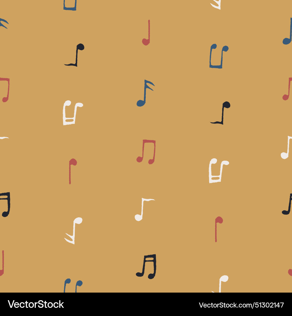 Bunch of music seamless pattern design Royalty Free Vector