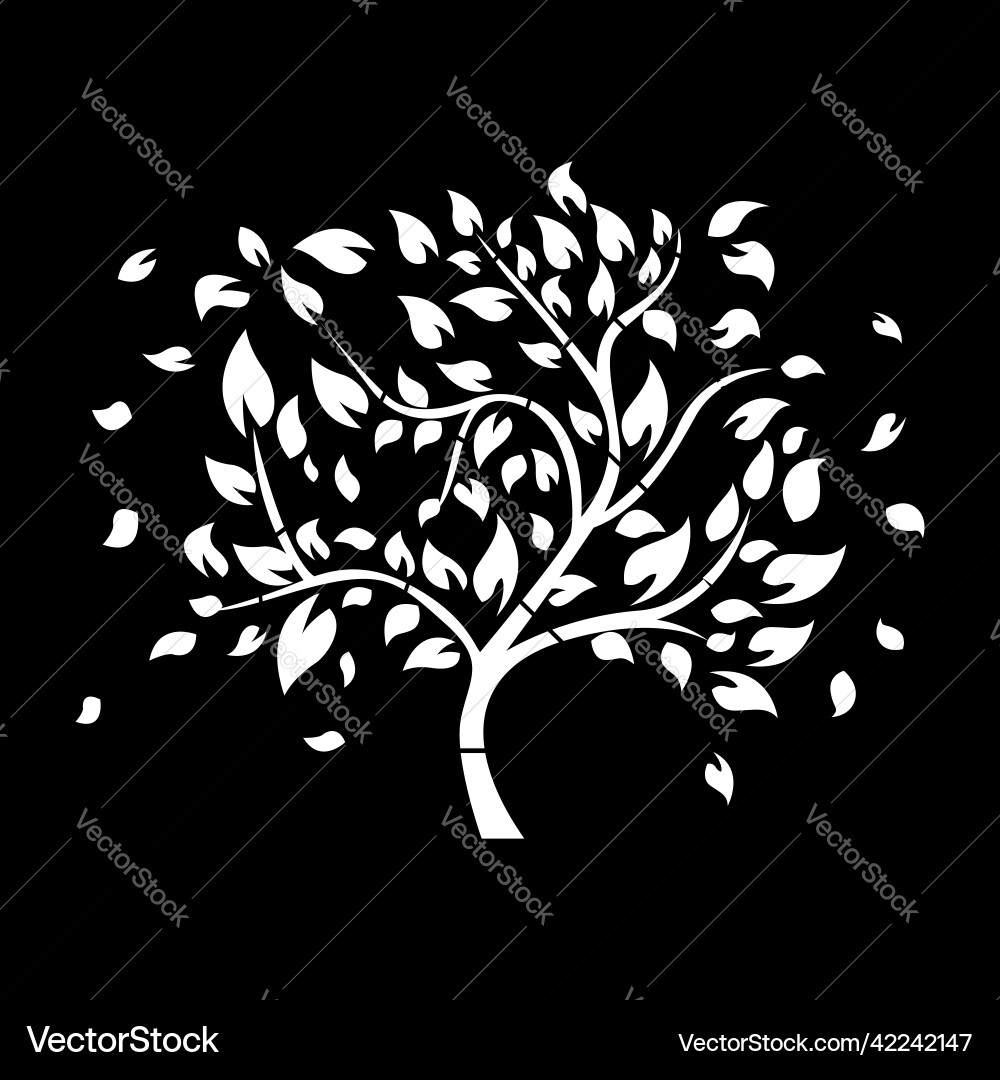 Laser Cut Tree Ornament Royalty Free Vector Image